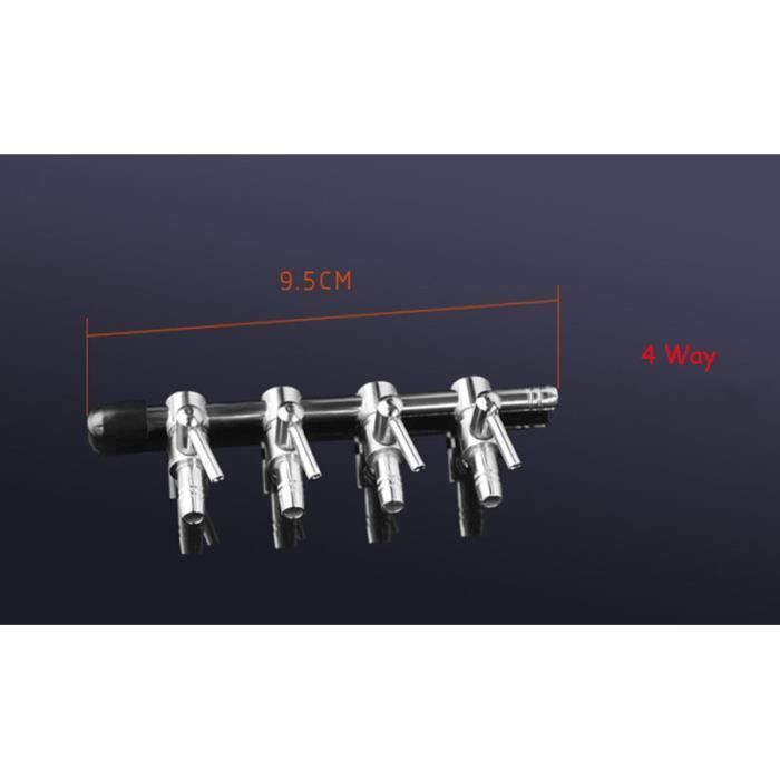 FONTAINE DE JARDIN,4 way--Valves de répartition'air pour aquarium,1 2 3 ...