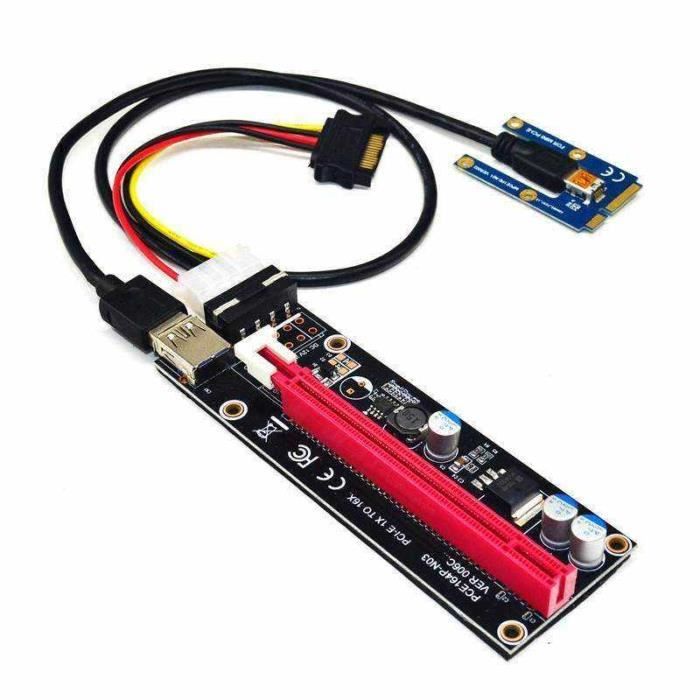 CS-07004-Carte Mini PCIe à PCI express pour carte graphique externe ...