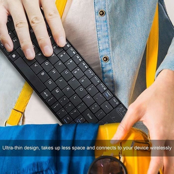 Clavier sans fil avec pavé tactile, pleine taille clavier sans fil ...