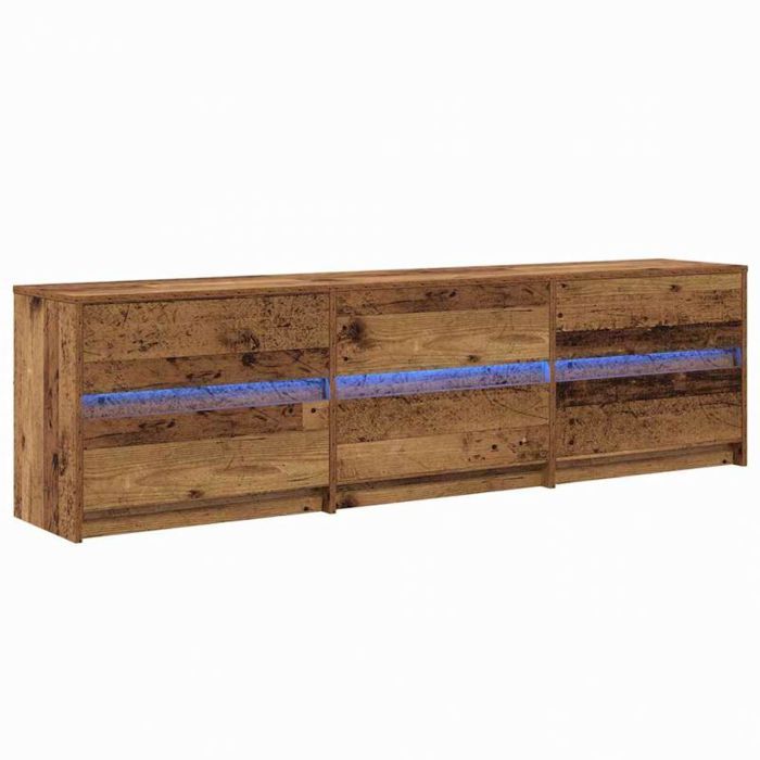 Meuble tv - meuble hi-fi Vidaxl Meuble TV Marron 180 x 34 x 50 cm ...