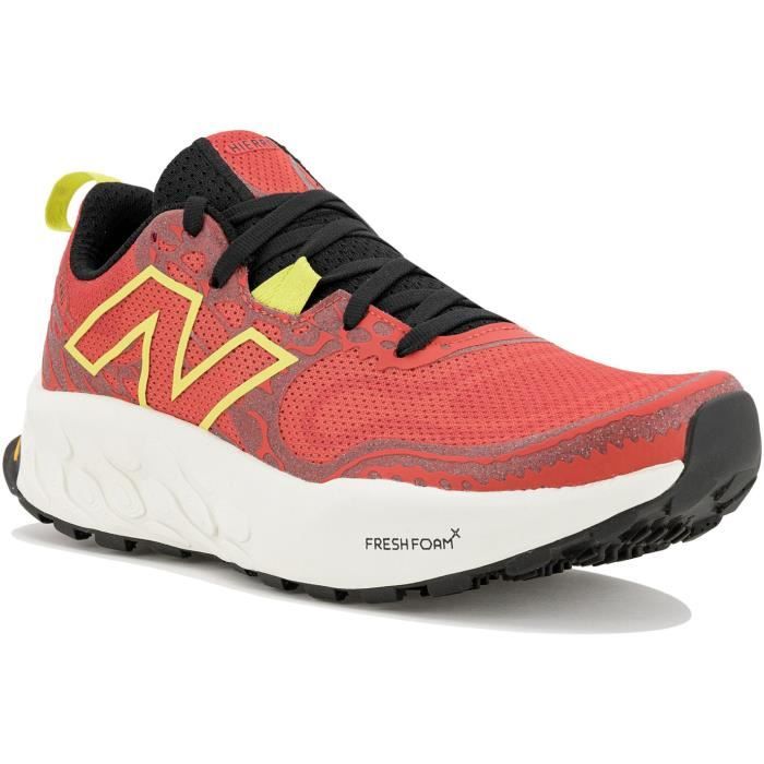 Chaussures Running NEW BALANCE Homme FRESH FOAM X HIERRO V8 Rouge/Jaune ...