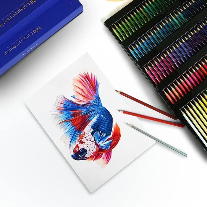Ensemble De Crayons À Colorier, Crayons De Couleur 72-120-160 Couleurs ...