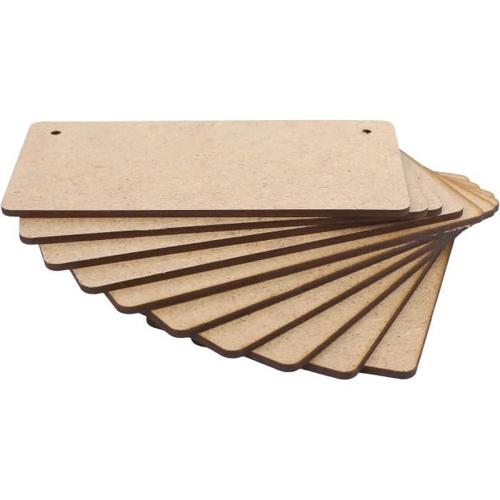 Plaques Signes - Creative Deco - Rectangulaire - 150 x 80 mm - MDF ...