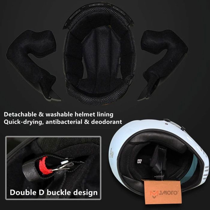 Casque de moto intégral approuvé par le DOT,équipement de protection ...