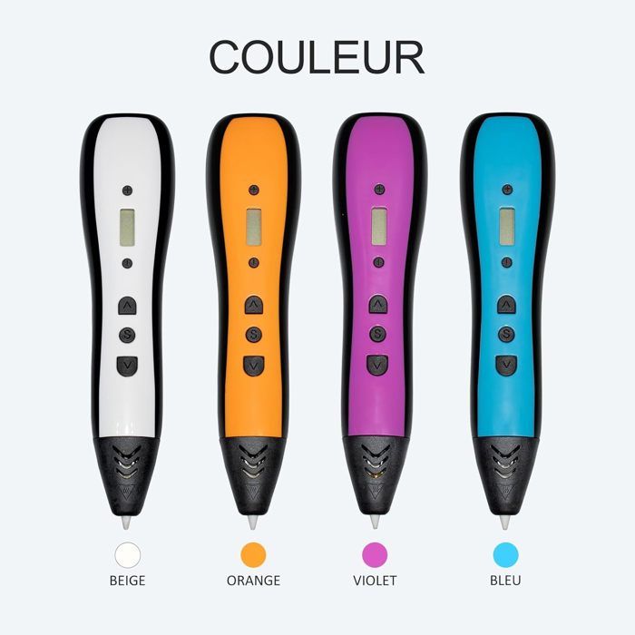 Stylo 3D avec Écran LCD et Filament PLA 1,75 mm - Pour Bricoleurs ...