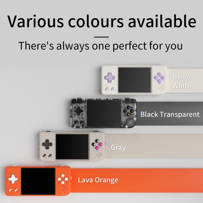 Console de jeux ANBERNICRG28XX Linux 64G TF Card 5500+ Jeux Beige blanc ...