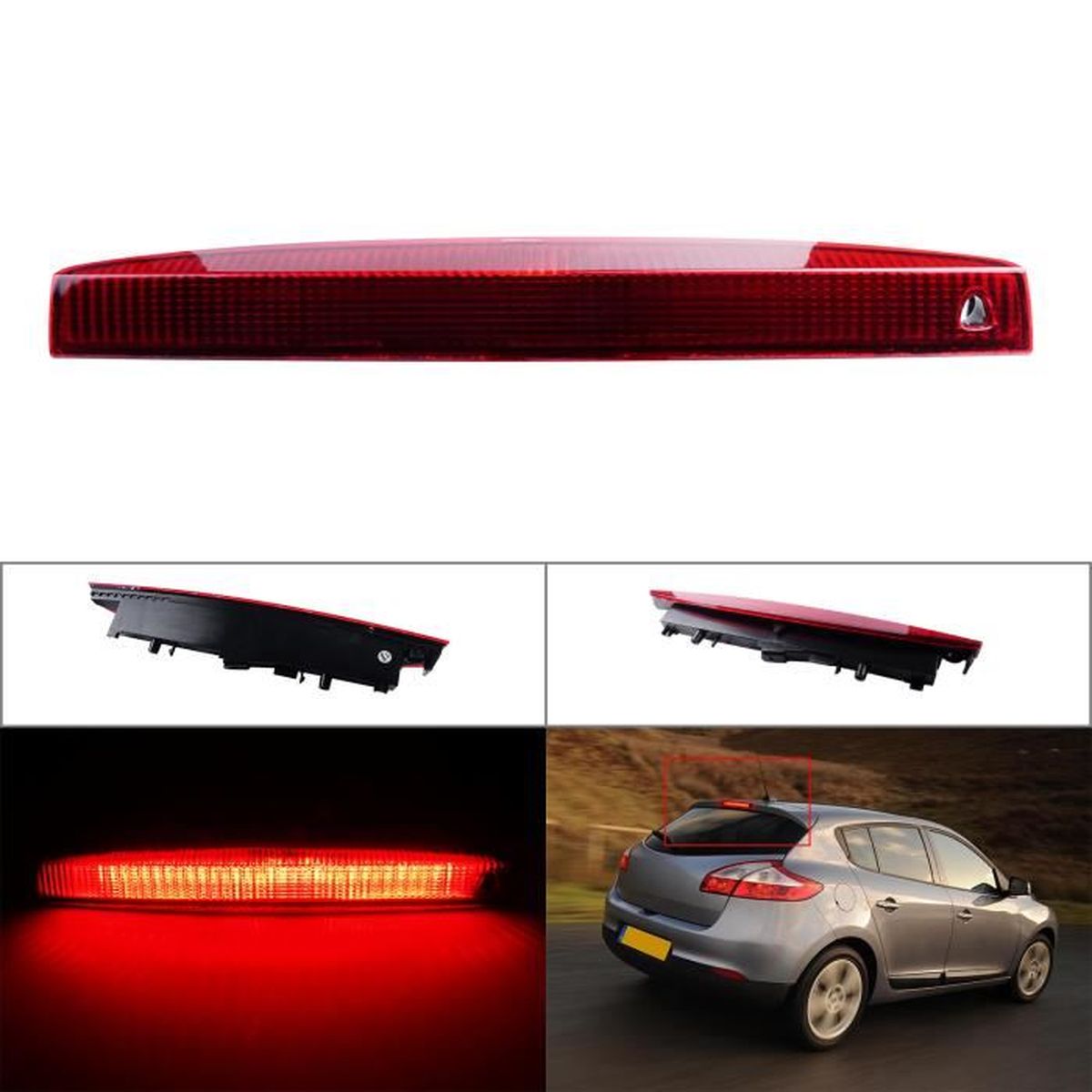 ANG RONG Rouge LED Feux arrière freinage Supplémentaire Feu stop Pour ...