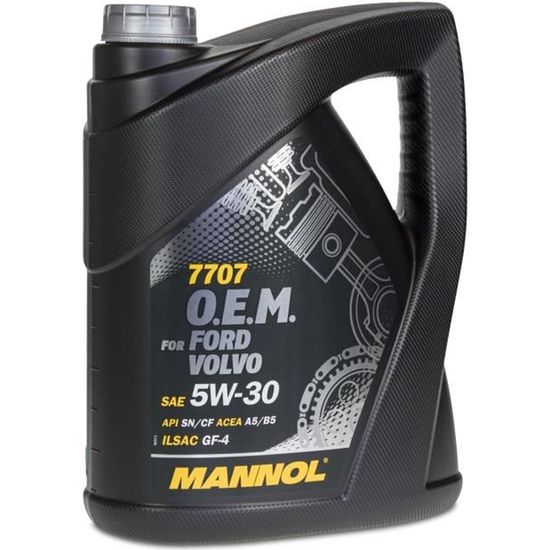 5 litres MANNOL SAE 5W-30 7707 OEM pour ACEA A5 / B5 / FORD WSS-M2C913 ...