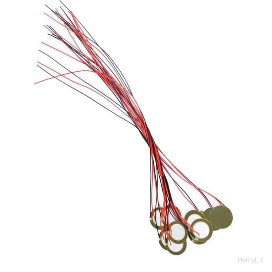 15 Pièces Disques d'Amplificateur Piezo 27mm avec Fil de 330mm Bonne ...