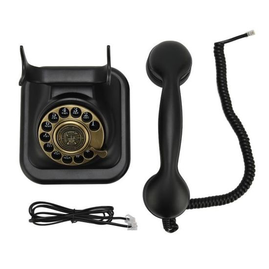 LAN téléphone antique Téléphone Vintage alliage de Zinc plaqué Bronze ...