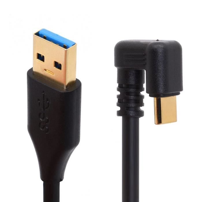 Câble USB C court, câble USB de type C 3 A à chargement rapide ...