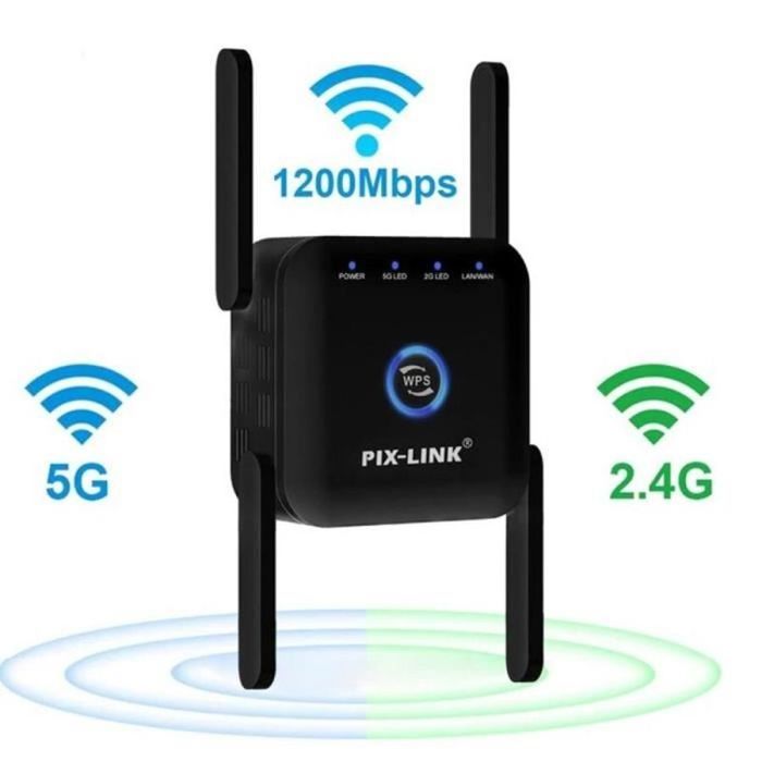 MODEM - ROUTEUR Dual 5G 24G B - Répéteur WiFi sans fil Booster WiFi 24G ...
