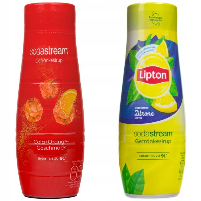 Sirop pour boisson gazeuse - SodaStream - Cola Orange 440ml Lipton Ice Tea Citron 440ml ...