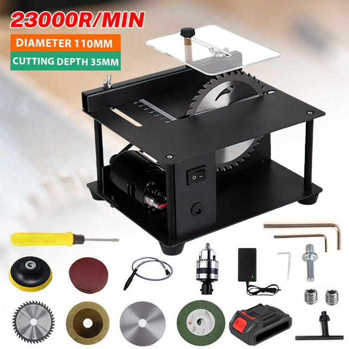 Mini Scie Circulaire De Table Sans Fil 21V Avec Batterie Rechargeable ...