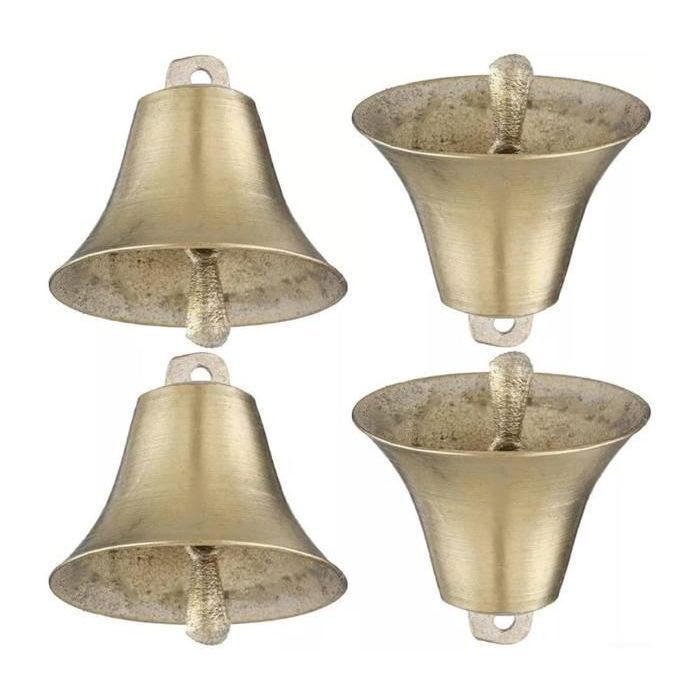 Lot de 4 cloches de pâturage à suspendre pour bétail vache cheval ...