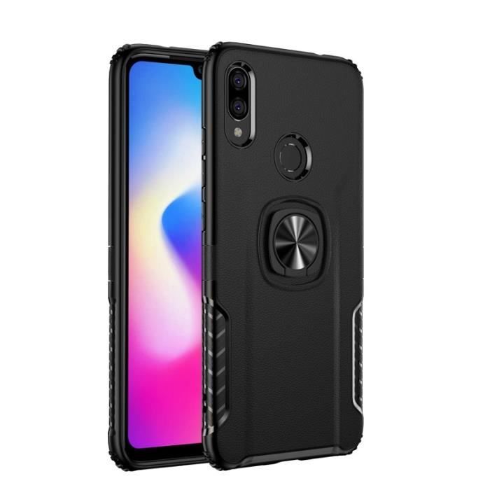 Coque Redmi Note 7, etui d'aimant de voiture fonction Stand antichoc+ ...