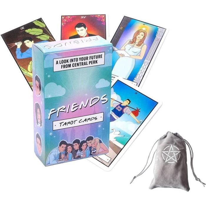 Cartes de Tarot d'amis,Friends Tarot Cards,with Bag,Family Game[1350 ...