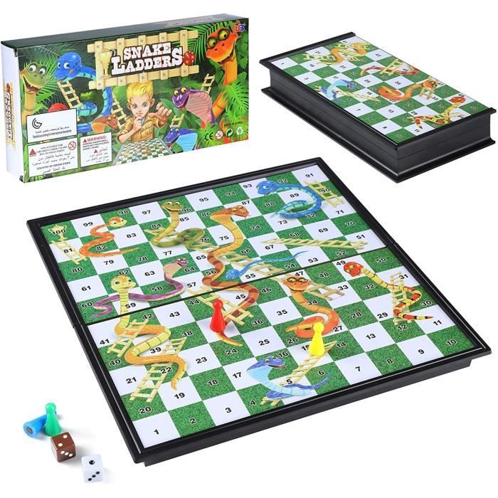 Snakes and Ladders, Jeu Serpents et Échelles Traditionnel, Jouet ...