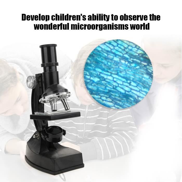 Drfeify Microscope enfant 1200X - Kit complet pour l'expérience ...