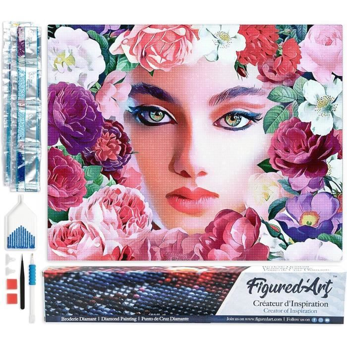 Figured‘Art Diamond Painting Broderie Diamant 40X50Cm Toile Entière ...