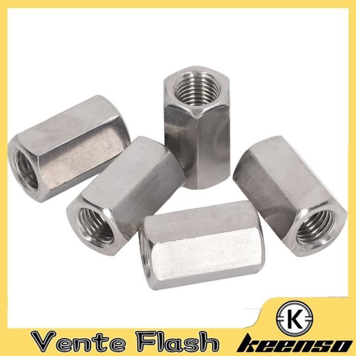 Écrou de couplage hexagonal - EJ.LIFE - Lot de 5 - Acier inoxydable 304 ...