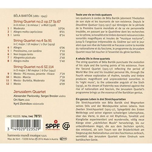 Harmonia Mundi France Bartòk / String Quartets Nos.2, 4 - 6 - 3149020223529 - Cdiscount Jeux vidéo