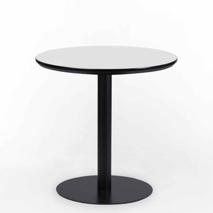Table Onic Ø80 Blanc - Cdiscount Maison