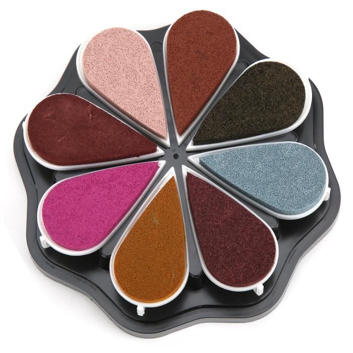 KIMISS tampons encreurs 8 couleurs Tampon encreur pétale 8 couleurs ...