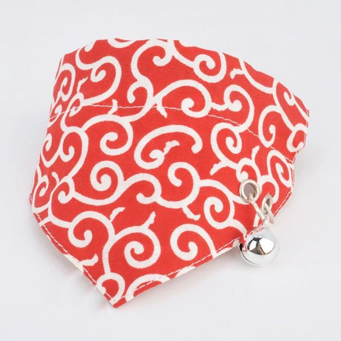 Écharpe triangulaire douce Pet Triangle chasuble Adorable chien chat ...
