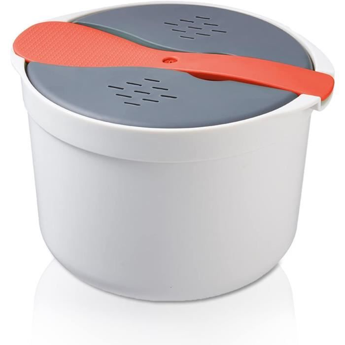 Cuiseur À Riz Micro-Ondes,2L Mini Rice Cooker Cuiseur À Riz Pour Micro ...