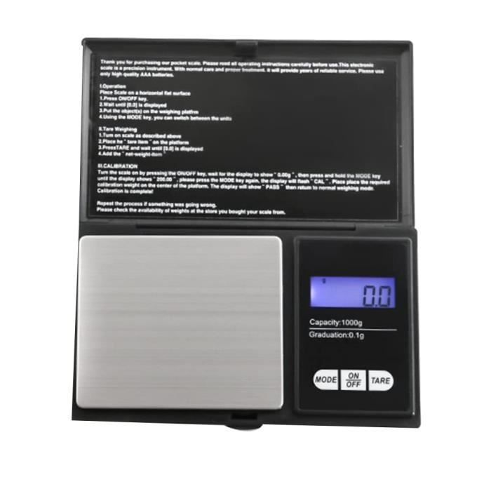 1000G 0.1G Mini Balance Électronique Poche Balance De Cuisine Numérique ...