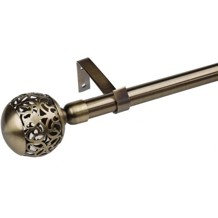 Set De Tringle À Rideau Extensible De 122 À 211 Cm, 2 Équerres Et 2 ...