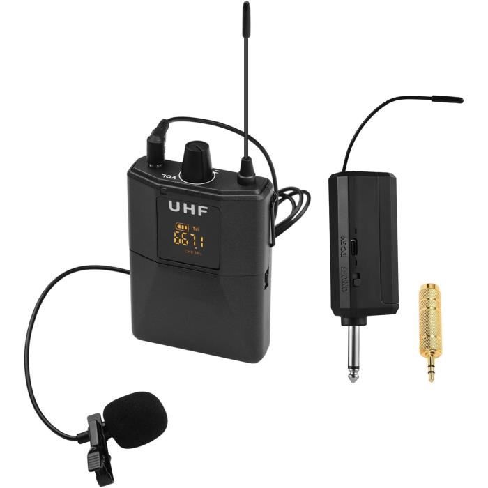 Système De Microphone Sans Fil Uhf Avec Microphone Émetteur Et ...
