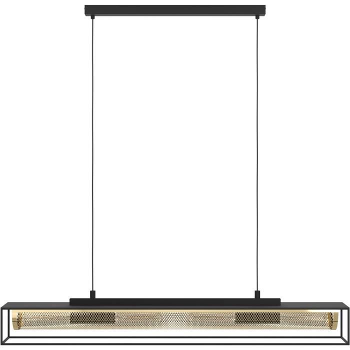 Suspension Luminaire Nohales, Lustre Rectangulaire À 4 Lampes, Lampe De ...