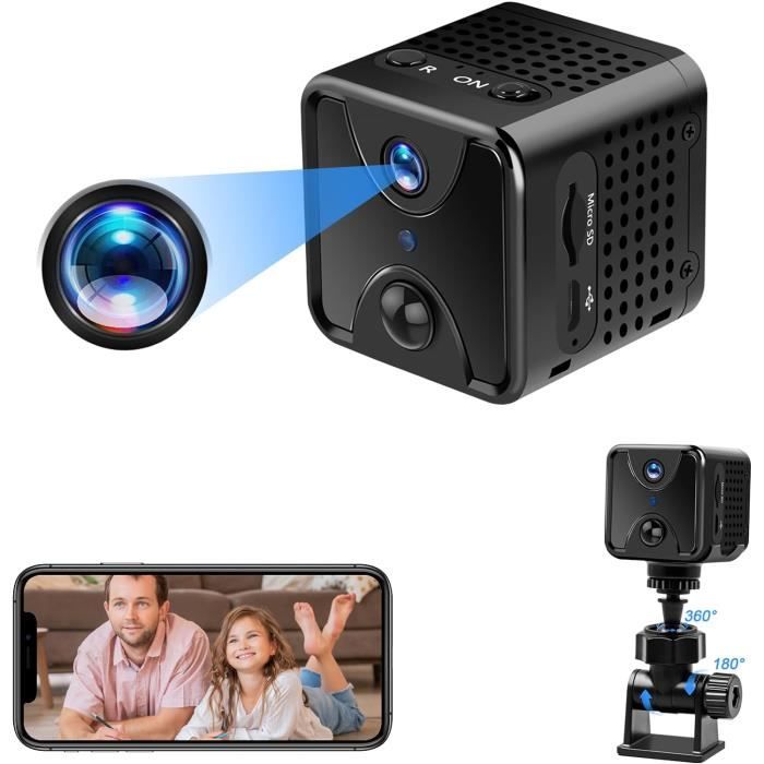 Mini Camera Espion Batterie, Micro Camera Espion Wifi, 4K Spy Cam ...