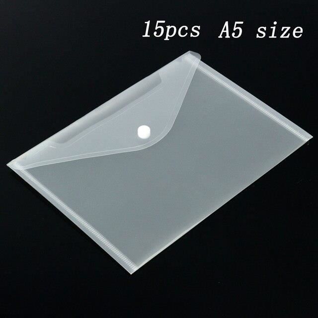 POCHETTE PLASTIQUE,A5--Pochettes en plastique Transparent A5-A4, 15 ...