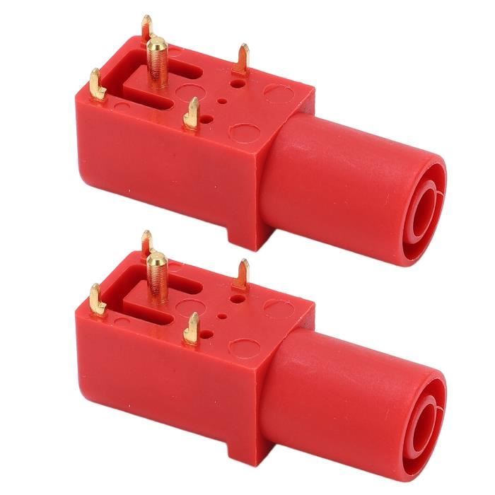 Zerone Prise banane PCB 2 pièces PCB panneau prise 4mm type soudé bonne ... Zerone Prise banane PCB 2 pièces PCB panneau prise 4mm type soudé bonne ...