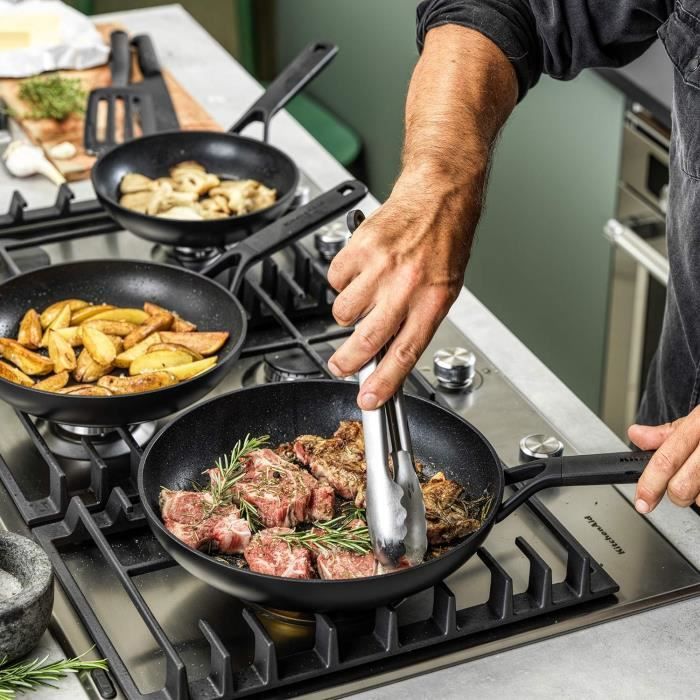 Classic Forged Aluminium Poêle À Frire De 20 Cm En Céramique Anodisée Dure, Antiadhésive Et Sans ...