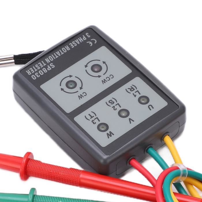 SP8030 Compteur De Rotation De Séquence De 3 Phases Testeur De Rotation ...