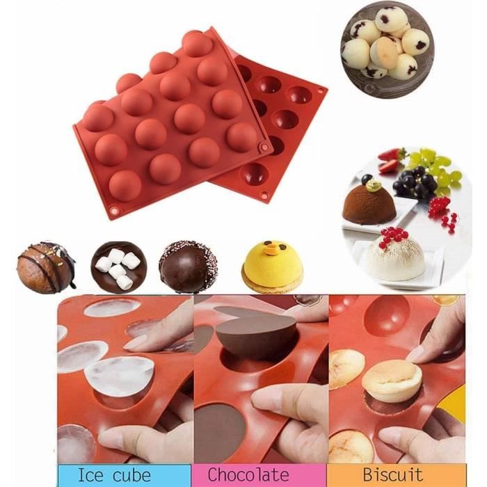 Moule En Silicone Demi Sphère, Moules À Chocolat En Silicone Moules De ...
