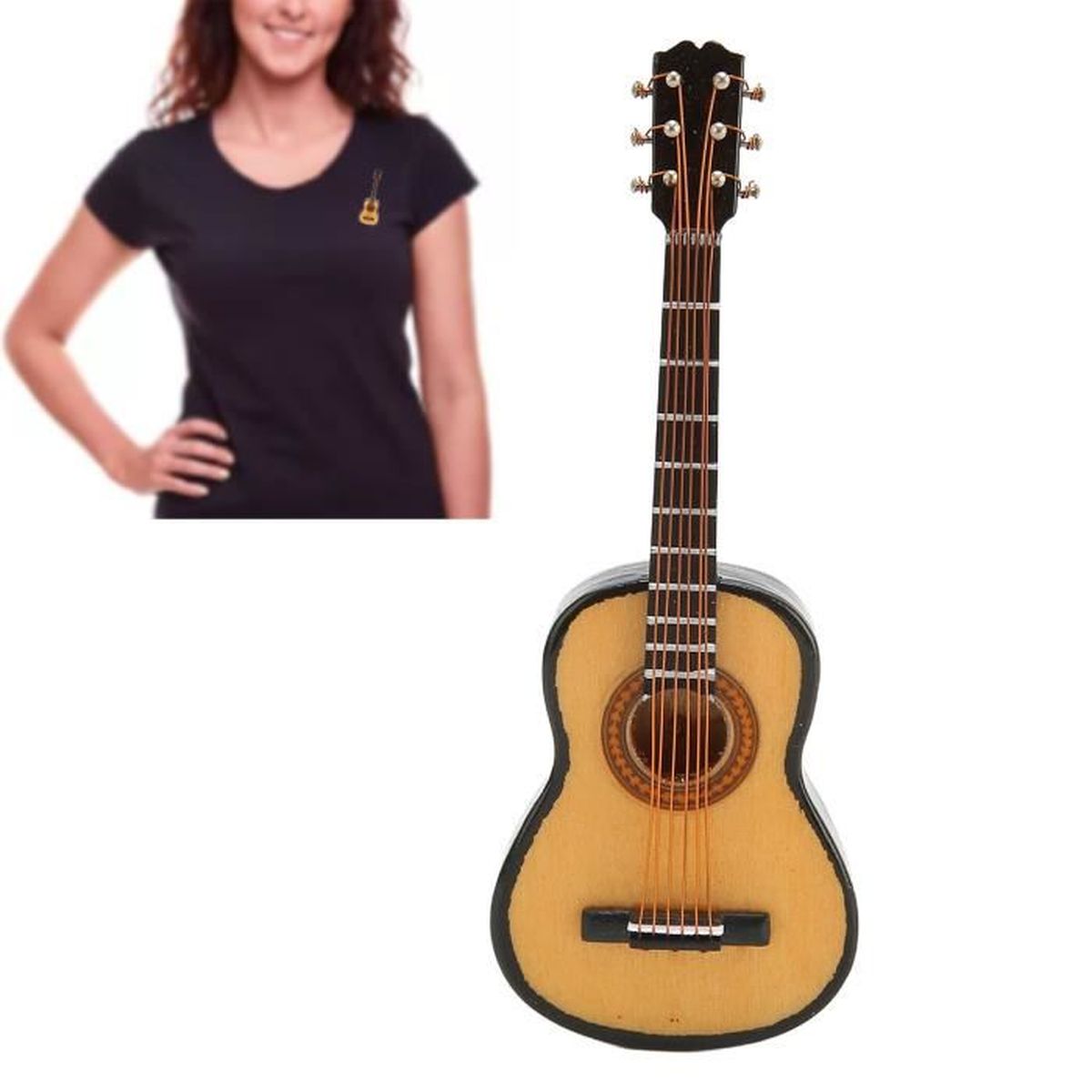 COC - Broche guitare classique avec bouchon Épingle de revers ...