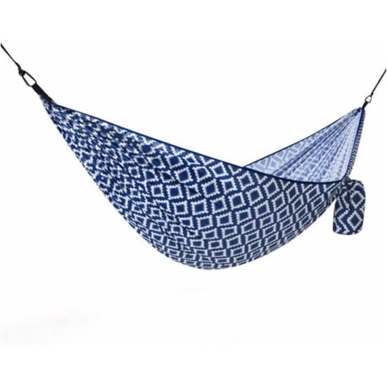 Hamac d'Extérieur - Bleu - Portable - Adulte - Lit Suspendu pour Jardin ...