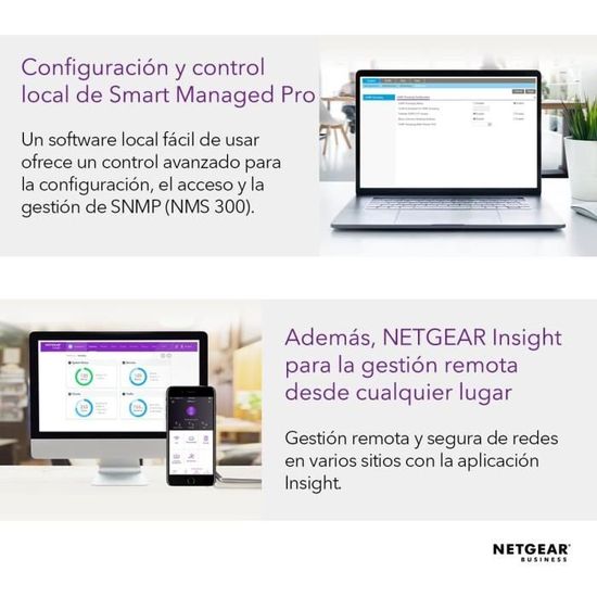 Switch Smart NETGEAR - GS724TPP - 24 ports Gigabit - PoE+ 380W - Web ...