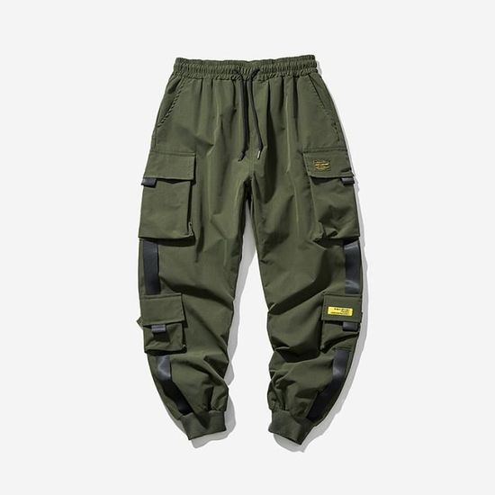 Pantalon de jogging - Cargo Hip Hop pour hommes Harem - Vert - Running - Streetwear décontracté ...