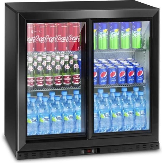 Frigo À Boissons Réfrigérateur Bar Vitrine 208 Litres 152 Canettes 4 ...