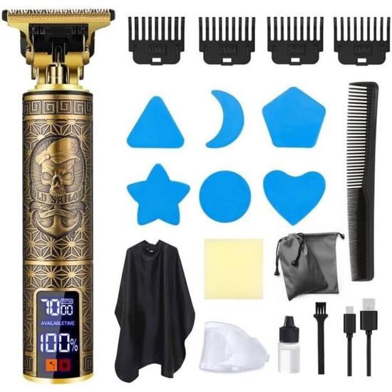 Fresion Tondeuse Cheveux Hommes Professionnel - Tondeuse Barbe Homme, USB Rechargeable Rasoir ...
