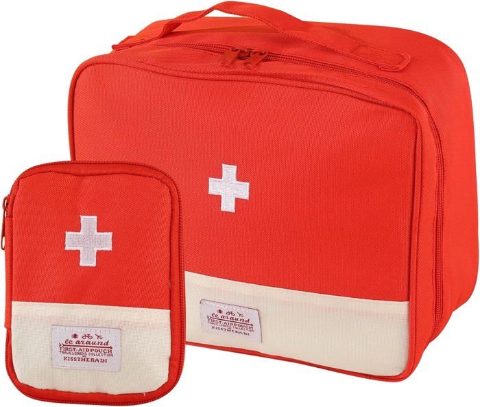 JDBlissful 2 Pièces Trousse de Secours Vide, Sac de Stockage de Médecine Portable, Rangement ...
