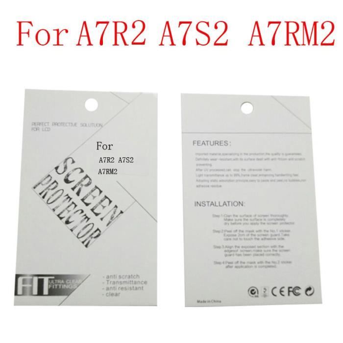 A7R2 A7S2 A7RM2-Film de protection d'écran de caméra souple, 2 pièces, pour Sony - Cdiscount ...