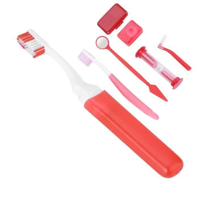 Atyhao Kit de soins dentaires orthodontiques, miroir buccal, brosse interdentaire, fil dentaire ...