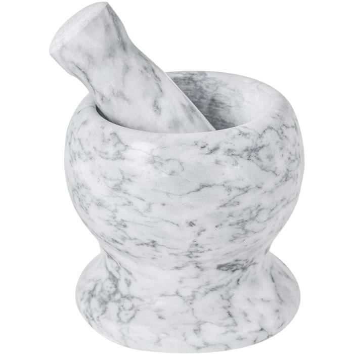 Marbre Mortier et Pilon | Solide Pierre Spice Grinder | Diamètre 13cm ...